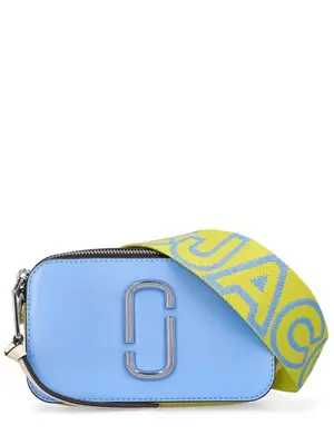 Marc Jacobs The Snapshot Leather Shoulder Bag Spring Blue