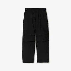 Burberry Nylon Cargo Trousers Black