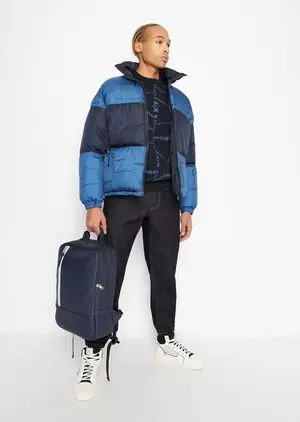 Armani Exchange Recycled Technical Fabric Puffer Jacket 100% Polyester