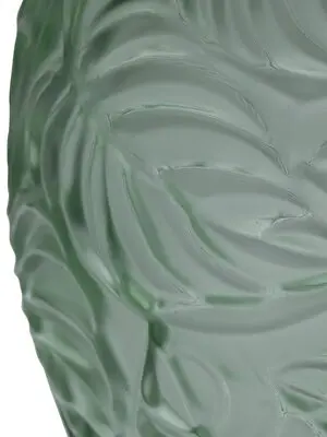 Lalique Feuilles Crystal Vase