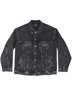 Balenciaga Logo-embellished Denim Jacket