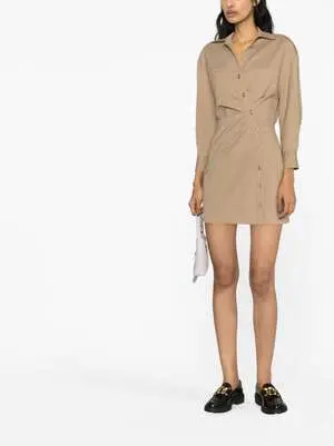 Maje Asymmetric Mini Shirtdress