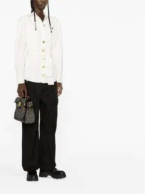 Balmain Logo-plaque Denim Shirt Jacket