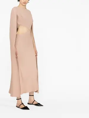 Valentino Garavani Cut-out Detail Cape Dress