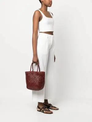 Dragon Diffusion Grace Basket Small Tote Bag - Brown