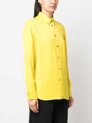 Studio Nicholson Bissett Cotton Button-down Shirt - Yellow