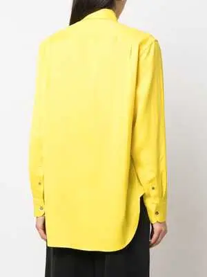 Studio Nicholson Bissett Cotton Button-down Shirt - Yellow
