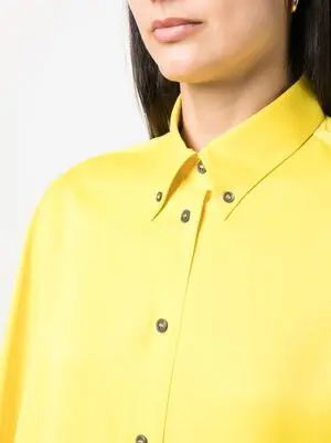 Studio Nicholson Bissett Cotton Button-down Shirt - Yellow