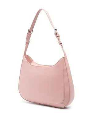 Calvin Klein Logo-embossed Grained Shoulder Bag - Pink