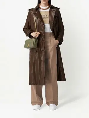Burberry Wide-leg Wool Trousers - Neutrals