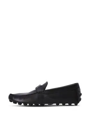 TOD'S Gommino Leather Loafers - Black