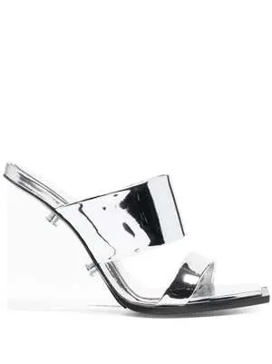 Alexander Mcqueen Metallic Shoes For Women