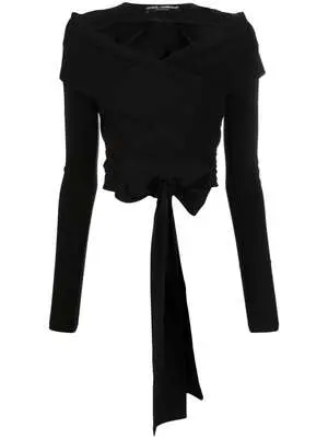 Dolce & Gabbana Cut-out Wrap Top