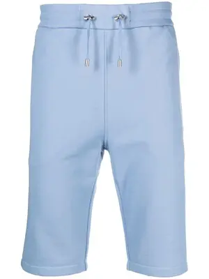 Balmain Logo-print Track Shorts - Blue
