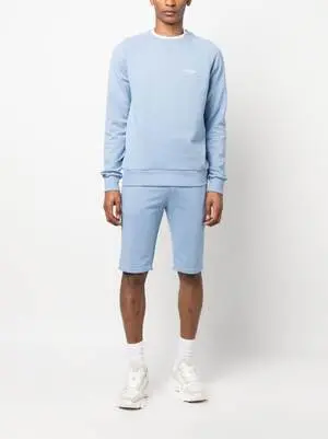 Balmain Logo-print Track Shorts - Blue