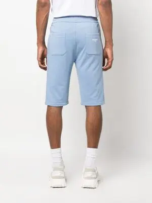 Balmain Logo-print Track Shorts - Blue