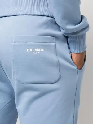 Balmain Logo-print Track Shorts - Blue