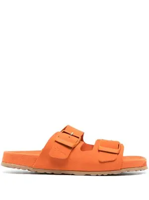 Manebí Double-strap Flat Slides - Orange