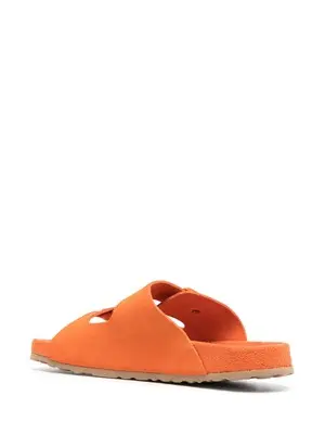 Manebí Double-strap Flat Slides - Orange
