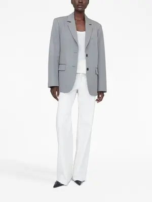 ANINE BING Ingle-breated Wool Blazer