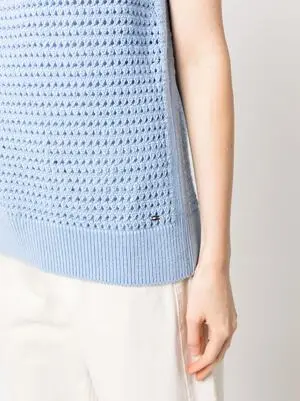 Tommy Hilfiger Open-knit Sleeveless Vest