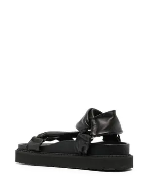 Isabel Marant Naori Grained-leather Sandals