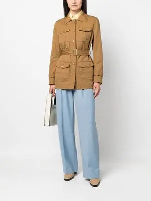 FAY Belted Fitted Jacket
