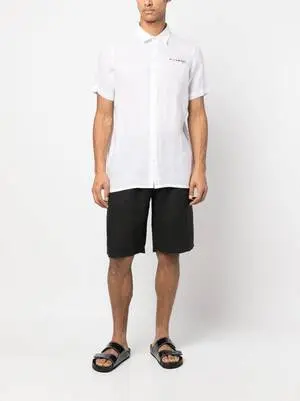 John Richmond Short-sleeve Linen Shirt