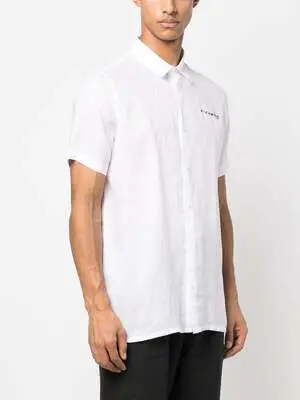 John Richmond Short-sleeve Linen Shirt