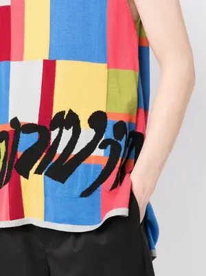 Comme Des Garçons Geometric Print Top