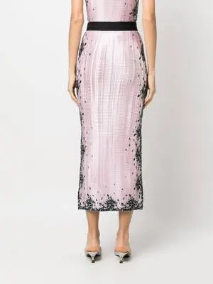 MSGM Sequin Pencil Skirt