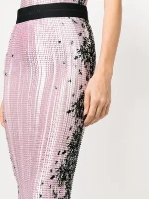 MSGM Sequin Pencil Skirt