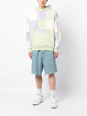 COUNTY OF MILAN Marcelo Burlon Patchwork Cotton Hoodie