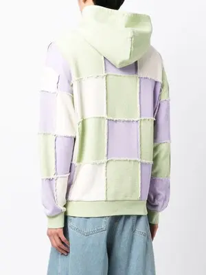 COUNTY OF MILAN Marcelo Burlon Patchwork Cotton Hoodie