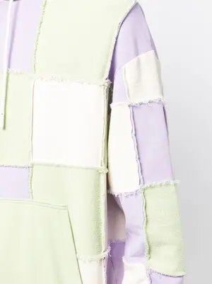COUNTY OF MILAN Marcelo Burlon Patchwork Cotton Hoodie