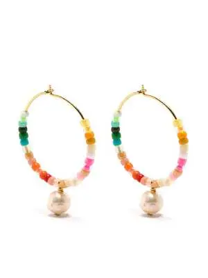 Anni Lu Rainbow Nomad Pearl Earrings - Multicolour