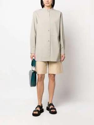 Studio Nicholson Kavali Long-sleeve Shirt - Neutrals