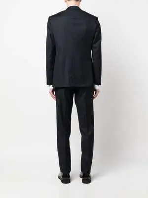 D4.0 Single-breasted Wool Suit - Blue