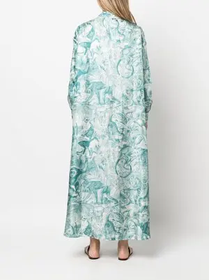 F.R.S FOR RESTLESS SLEEPERS Forest-print Shirt Dress