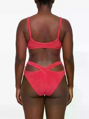 Attico Terry-cloth One-piece Swimsuit