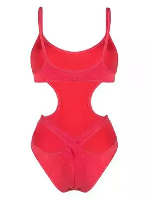 Attico Terry-cloth One-piece Swimsuit