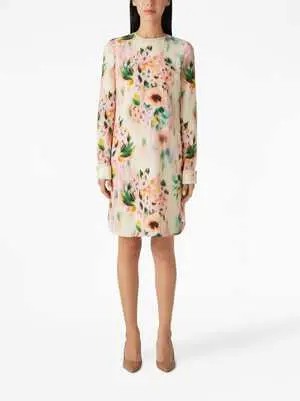 St. John Floral-print Mini Dress