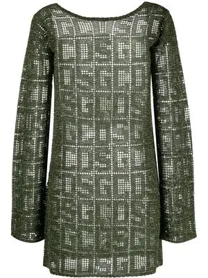 Gcds Monogram Knit Minidress