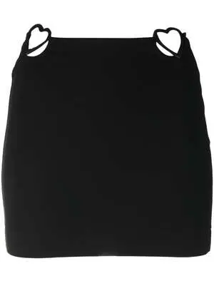 NENSI DOJAKA Heart Cut-out Mini Skirt