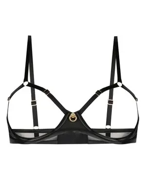 MAISON CLOSE Chambre Noire Cupless Bra - Black