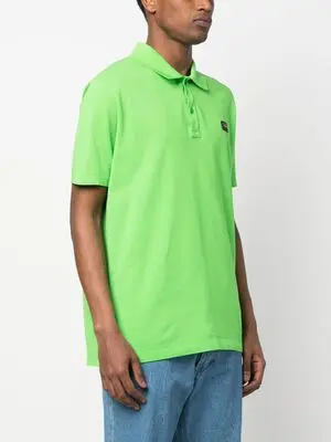 Paul & Shark Logo-patch Cotton Polo Shirt