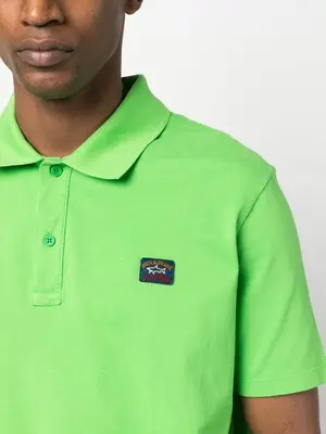 Paul & Shark Logo-patch Cotton Polo Shirt