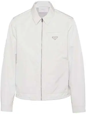 【新品未使用】PRADA Re-Nylon ブルゾンジャケット 48 ホワイト Prada Re-Nylon Blouson Jacket - White | Editorialist