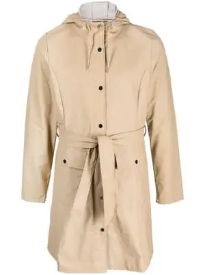 Rains Belted Hooded Raincoat