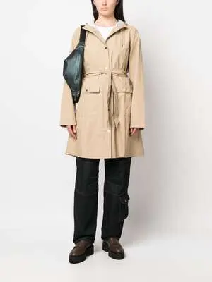 Rains Belted Hooded Raincoat